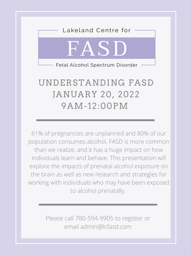 Understanding FASD training - Lakeland Centre for FASD